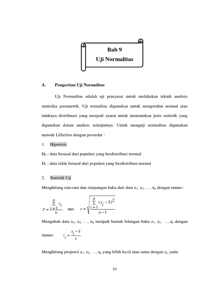 Uji Normalitas | PDF