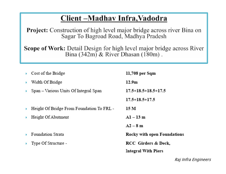 cast in situ RCC girder bridge | PDF