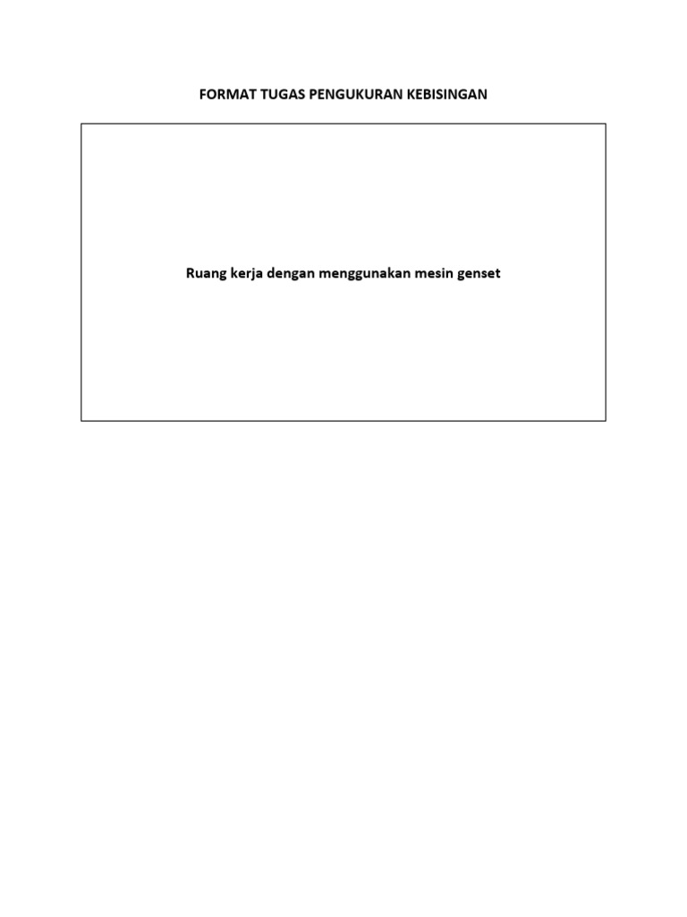 Day3 - FORM PENGUKURAN KEBISINGAN - Jumat Berkah | PDF