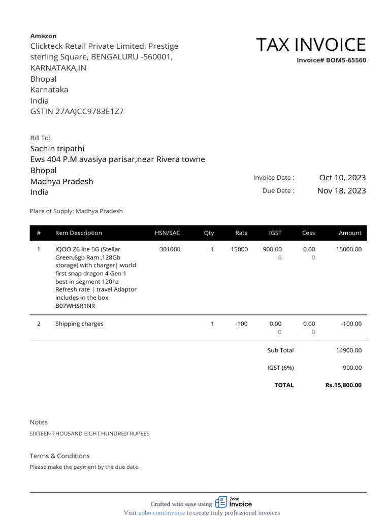 Invoice | PDF