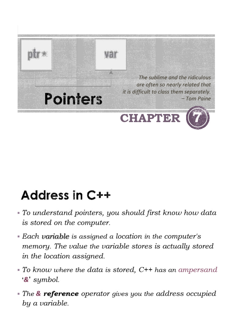 C++ Pointers | PDF | Pointer (Computer Programming) | Information Technology
