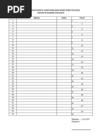 Contoh Daftar Hadir Rapat Dinas Format Excel, Word Dan PDF | PDF