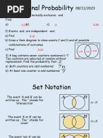 Worksheet #3: Unions and Intersections Answer Key: PAB PA B PAB | PDF ...