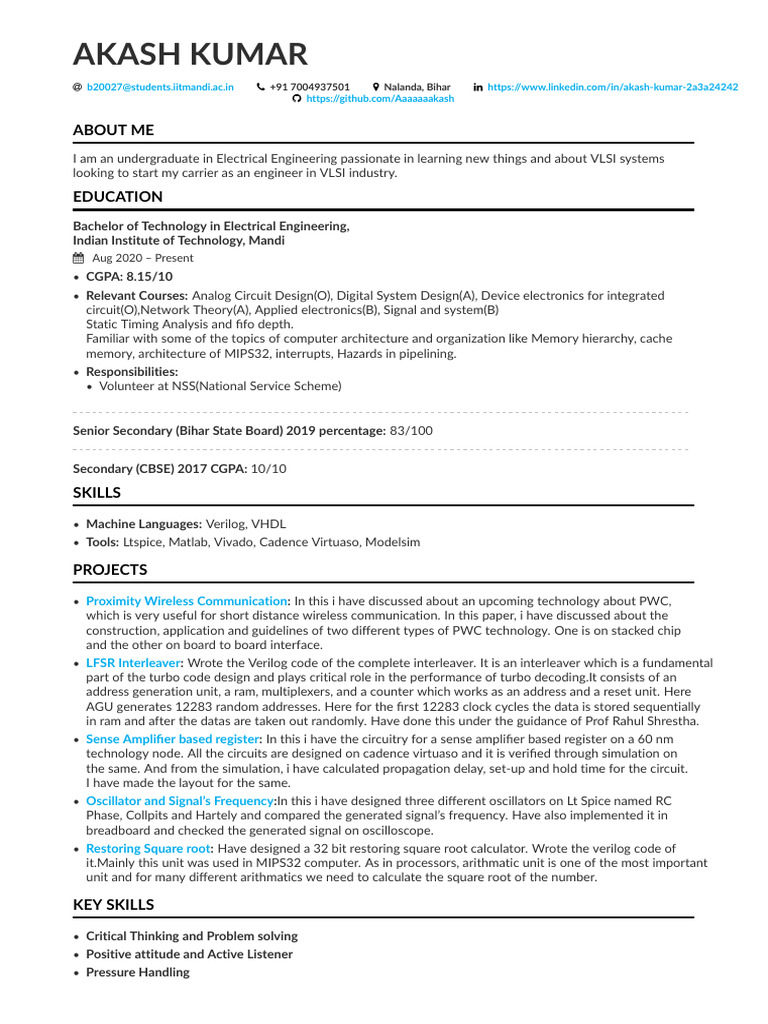 Akash Kumar IITMandi | PDF | Electrical Engineering | Electronic Oscillator