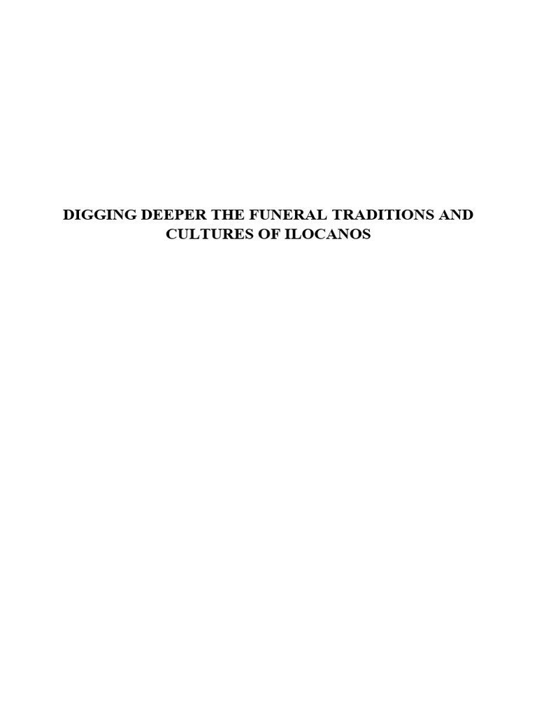 Practical Research 1 | PDF | Funeral | Burial