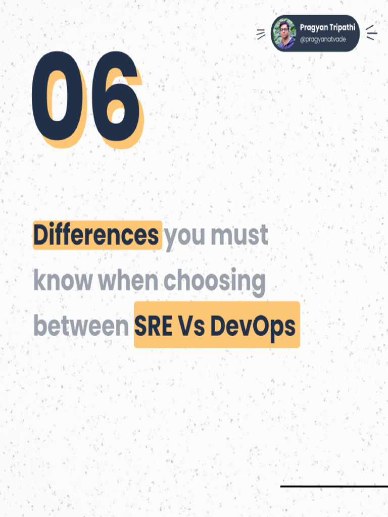 Sre Vs Devops | PDF