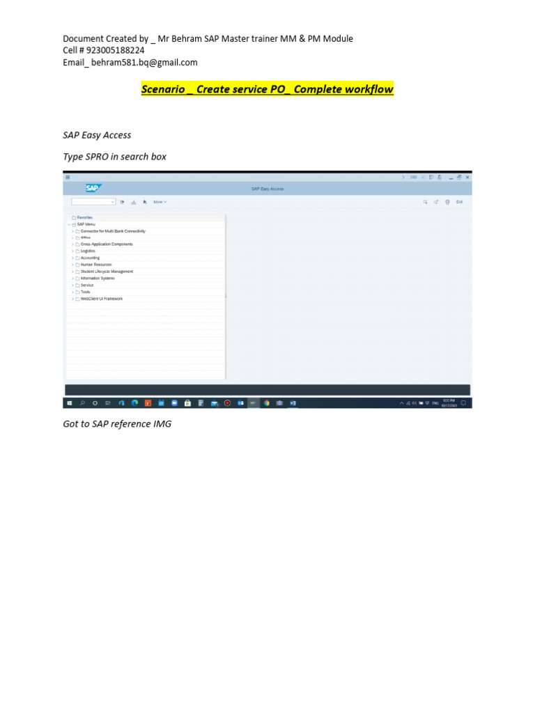 Create Service PO | PDF | Computing