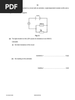 IGCSE Physics All of Electricity Topic Questions | PDF | Electrical Resistance And Conductance ...