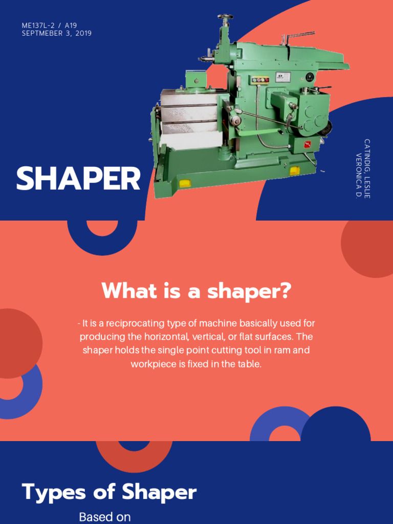 Shaper | PDF | Machining | Crafts