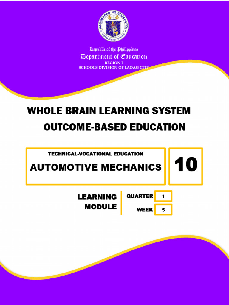 Grade 10 Automotive Tve q1wk5 | PDF | Hydraulics | Gas Technologies