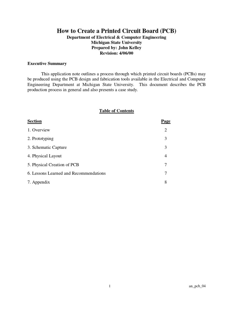 PCB Design and Fabrication Guide | PDF | Printed Circuit Board | Prototype
