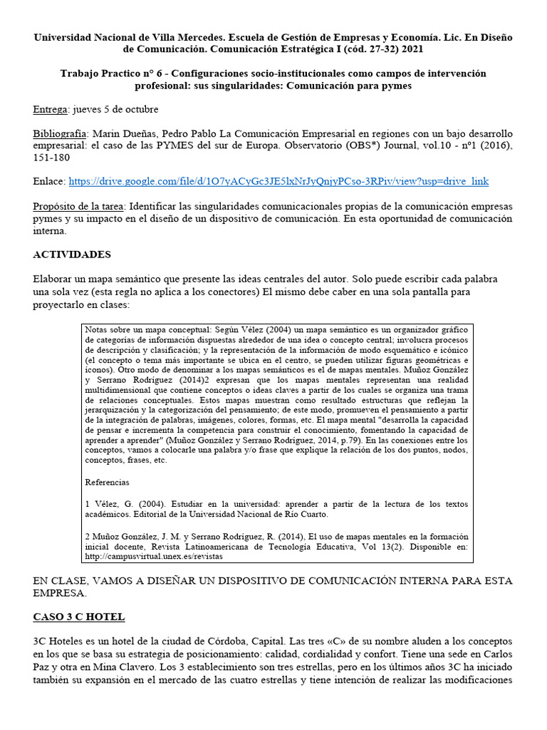 Comunicación Interna para PYMES: 3C Hoteles | PDF | Turismo | Comunicación