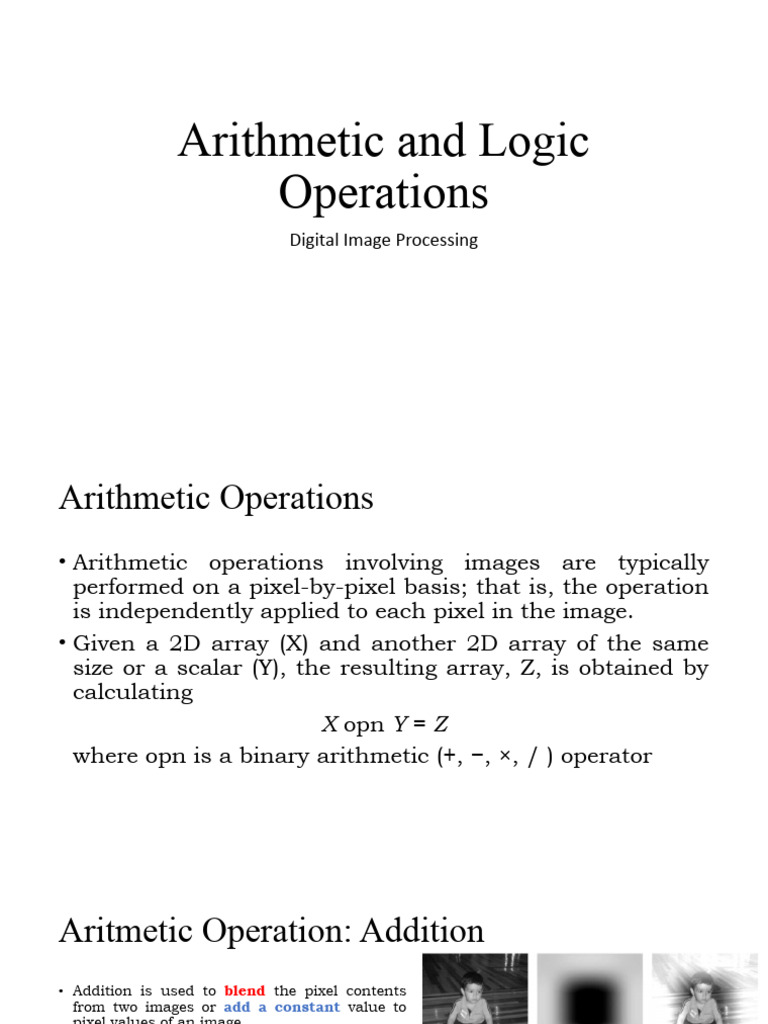 P3 Arithmetic And Logic Operations Pdf Boolean Algebra Teaching Mathematics