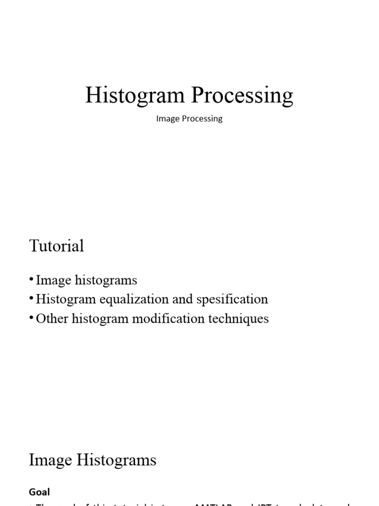 P4-Histogram Processing - Tutorial | PDF | Histogram | Parameter ... P4-Histogram Processing - Tutorial | PDF | Histogram | Parameter ...