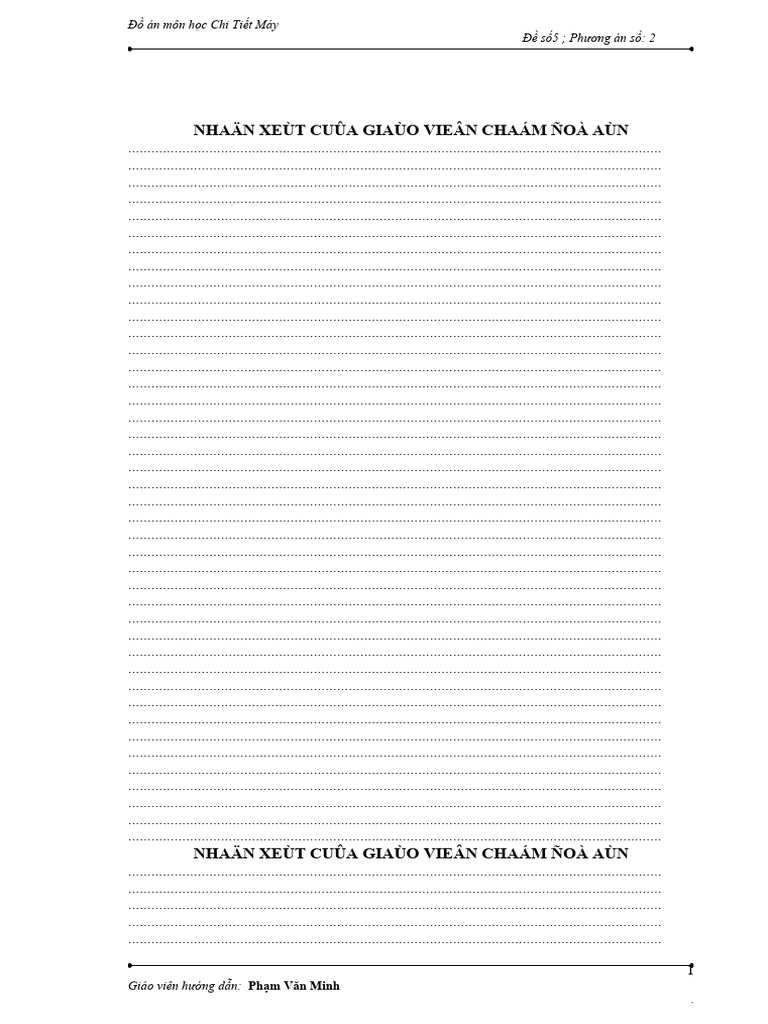 Nhaän Xeùt Cuûa Giaùo Vieân Chaám Ñoà Aùn | PDF