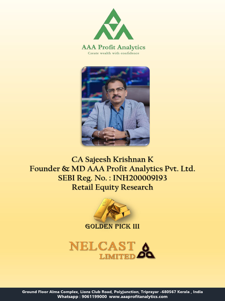 Private Entity Report On Nelcast Courtesy - RMS | PDF | Financial ...