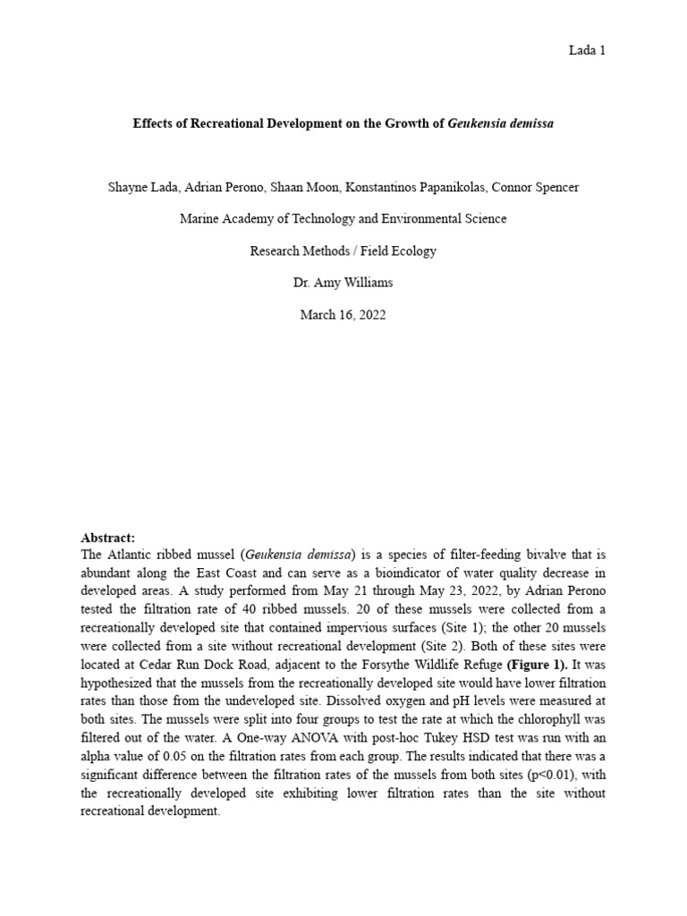 Group Research Project - Final Paper 1 | PDF | Physical Geography ...