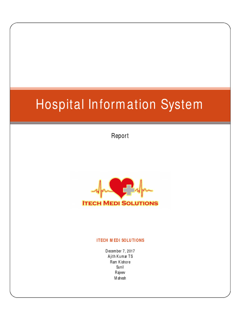 Hospital Information System | PDF | Electronic Health Record | Computing