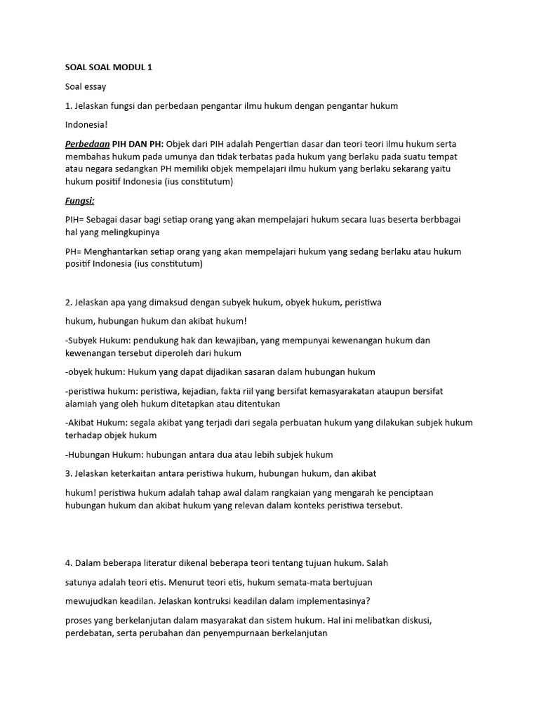 Rangkuman Modul 1 | PDF