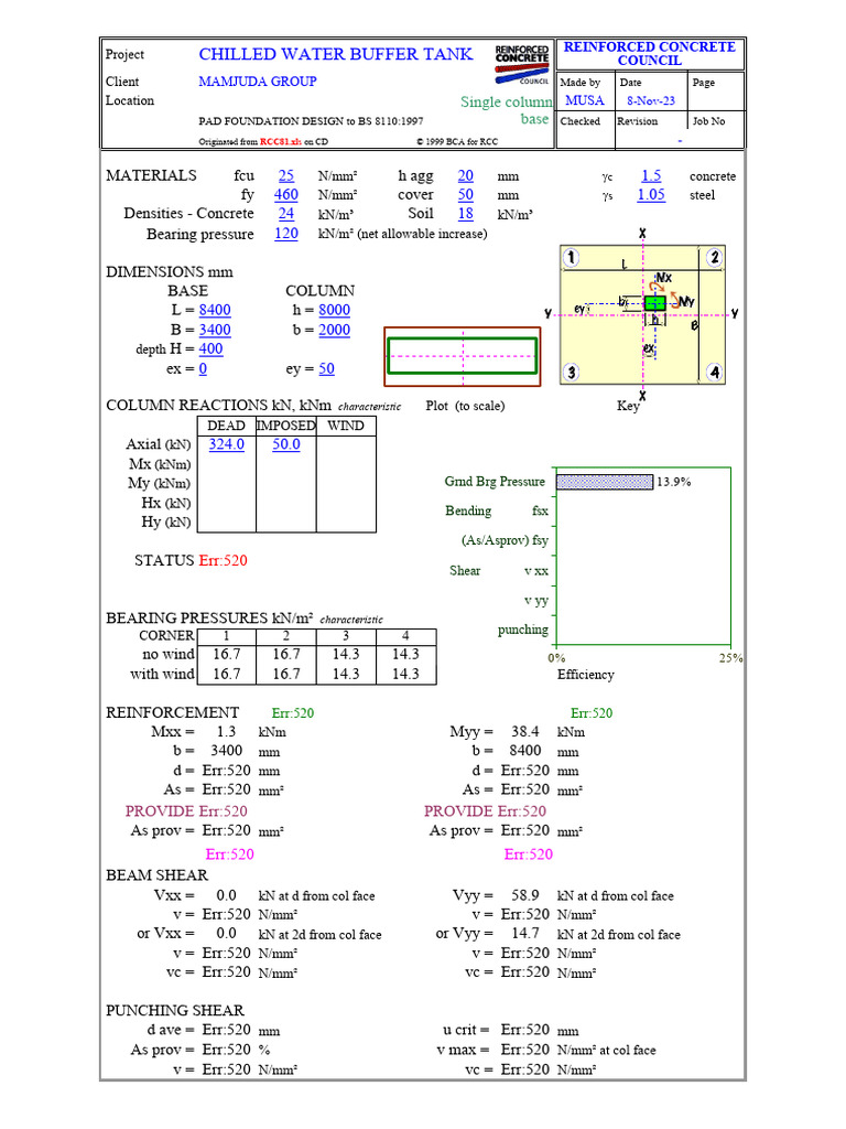 Chilled Buffer Water Tank | PDF | Structural Engineering | Concrete