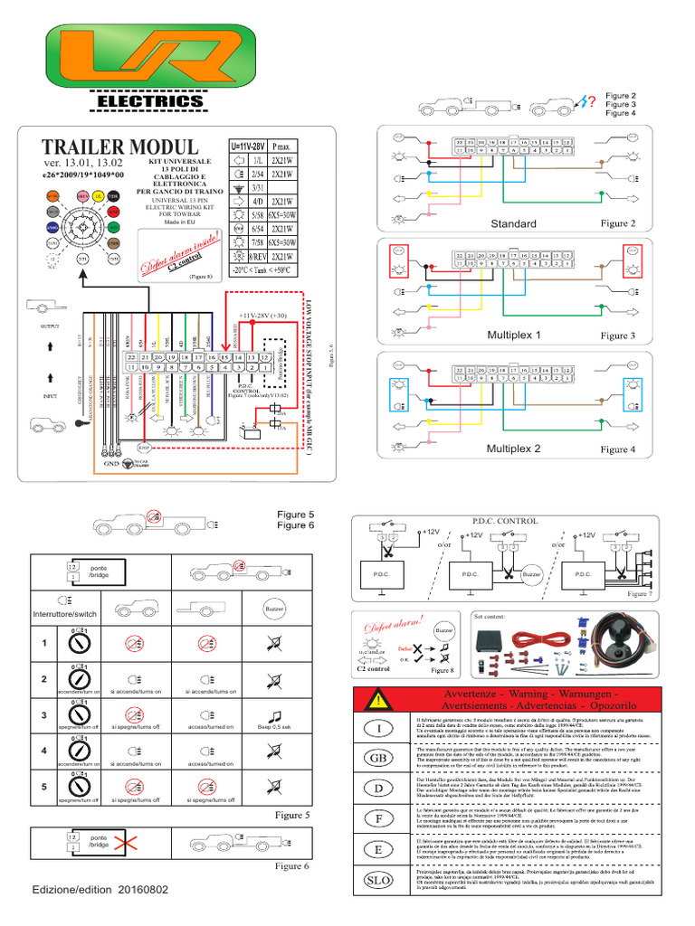 13pin Wiring With Module Manual | PDF | Visual Perception | Cascading ...