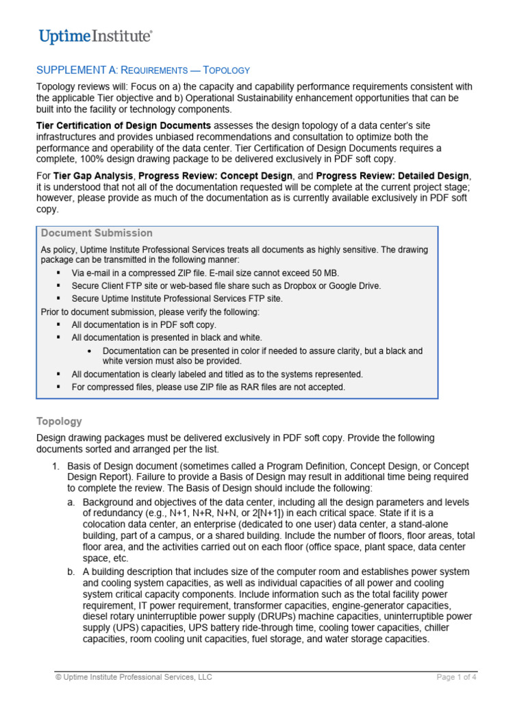 UIPS SupplementA Topology 220209 | PDF | Data Center | Electric Power ...