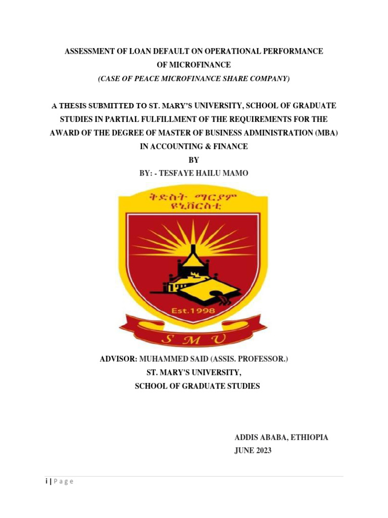 assessment-of-loan-default-on-operational-performance-of-pdf