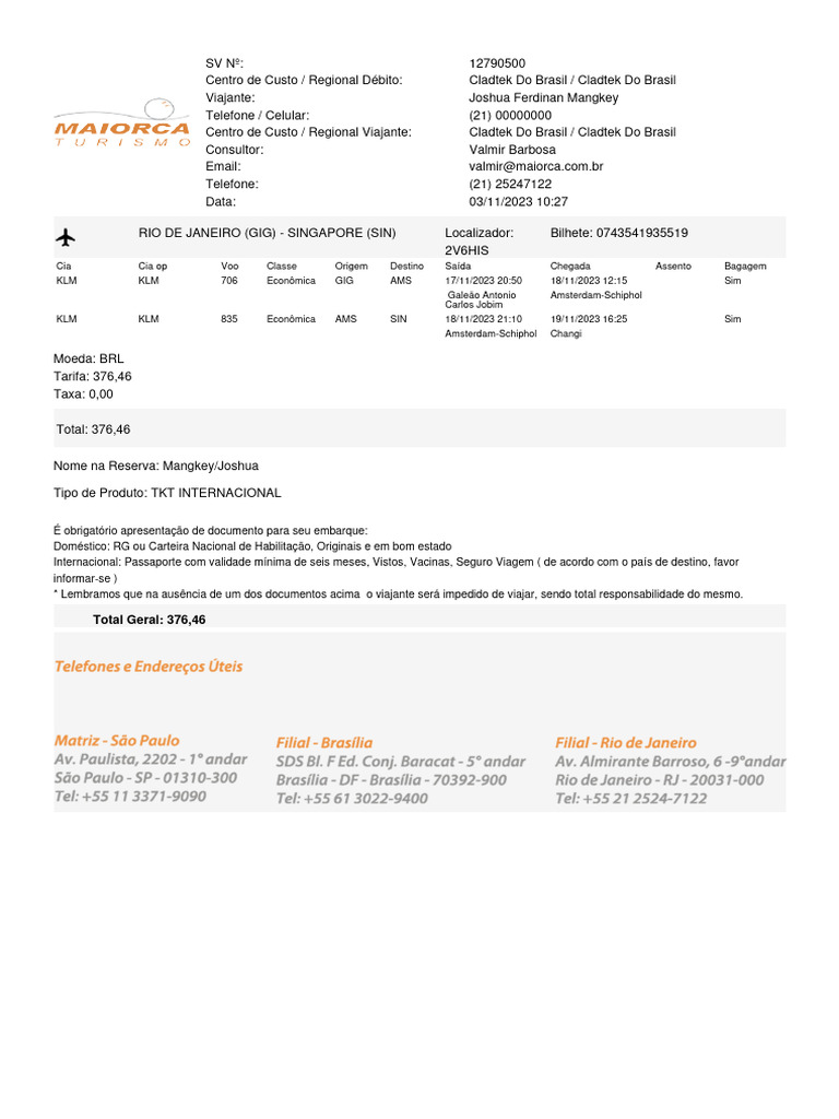 SV - 12790500 - Joshua Ferdinan Mangkey - Atualizado | PDF