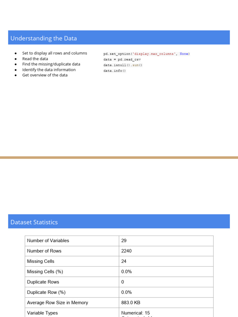 Understanding The Data | PDF