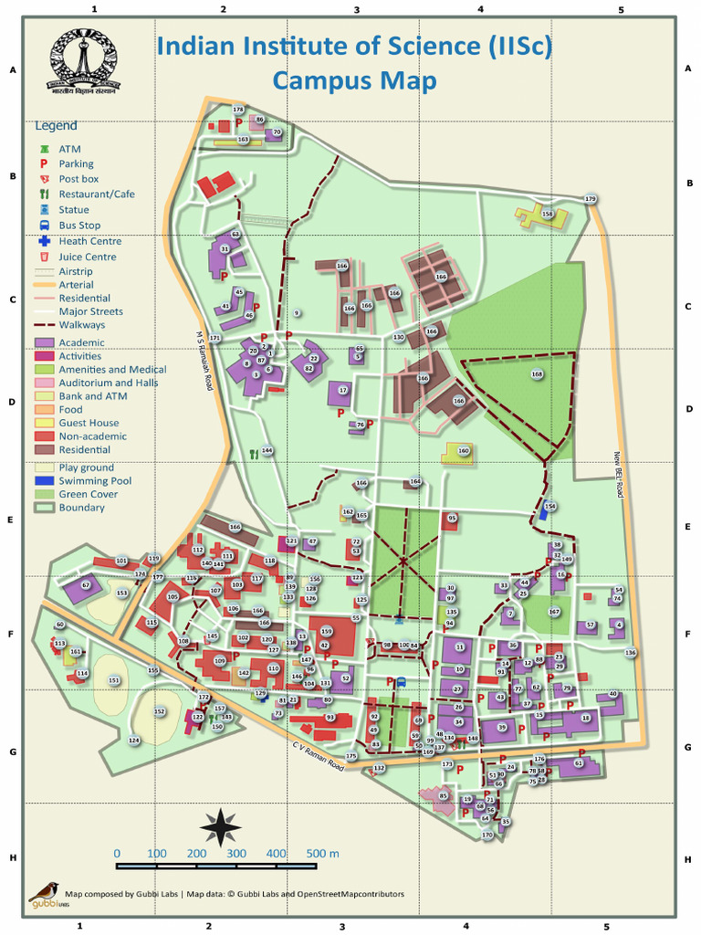 IISc Map | PDF | Engineering | Physical Sciences