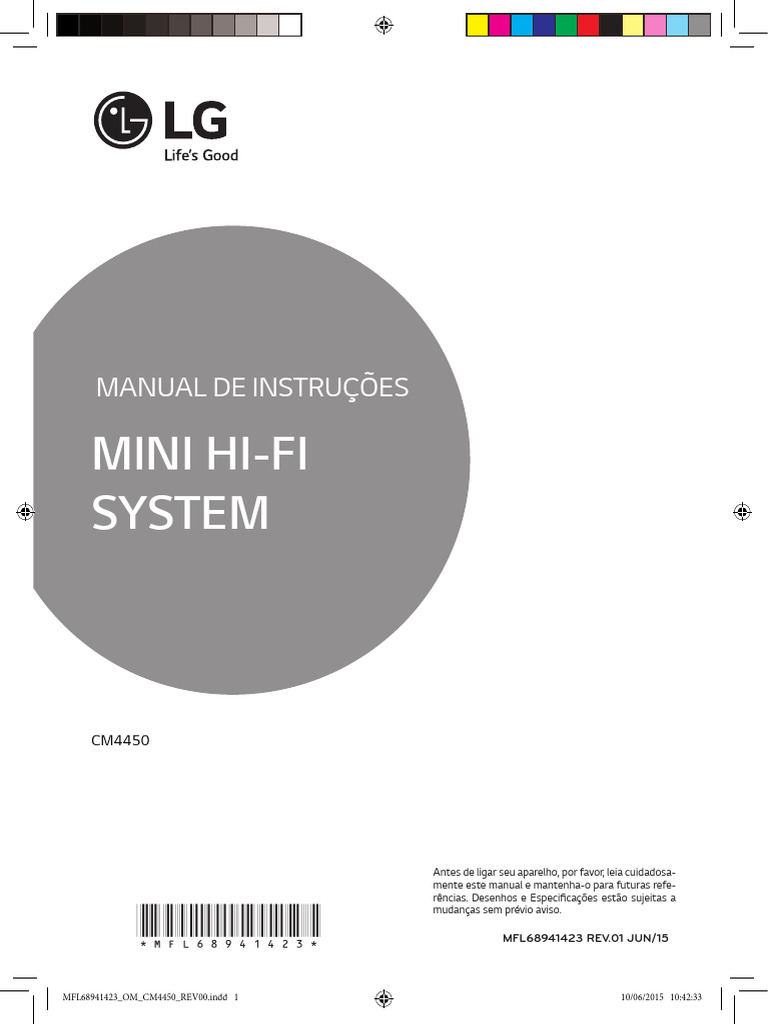 Manual LG CM4450 | PDF | USB | Bluetooth