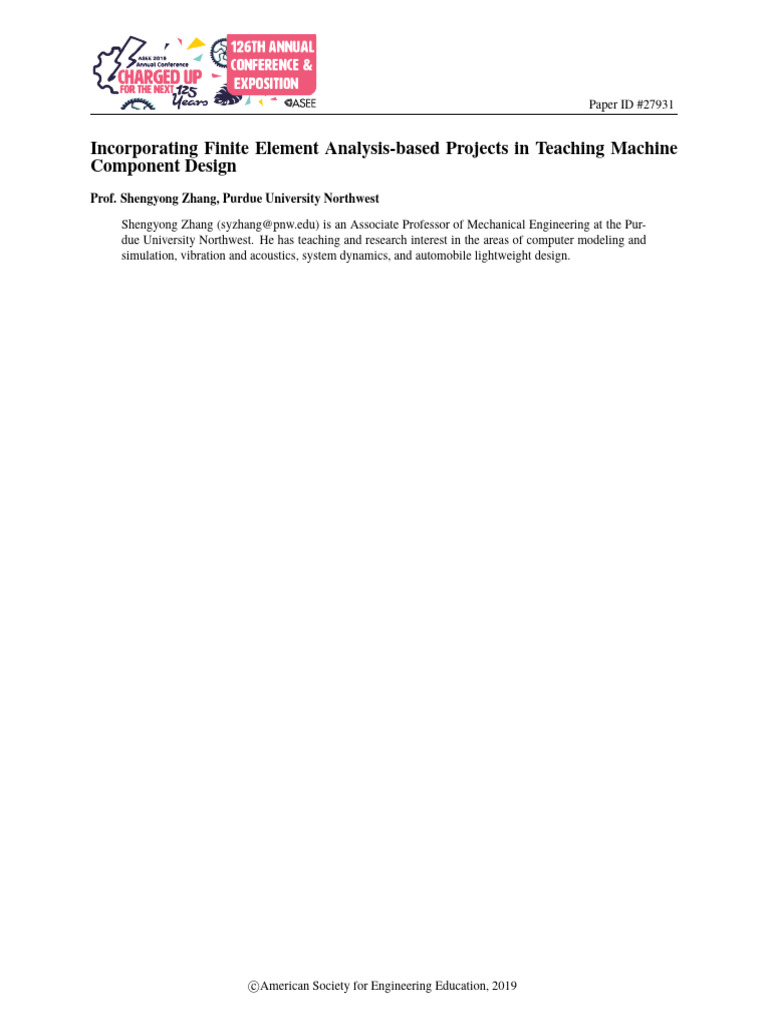 incorporating-finite-element-analysis-based-projects-in-teaching-machine-component-design | PDF ...