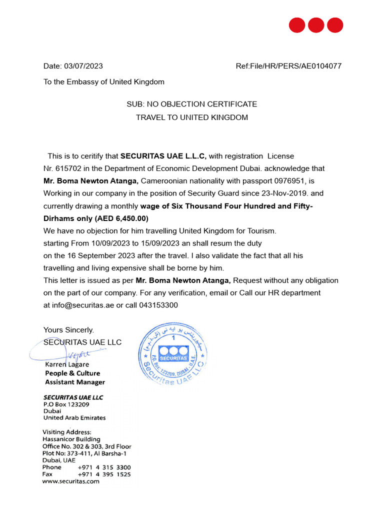 N.O.C Securitas | PDF