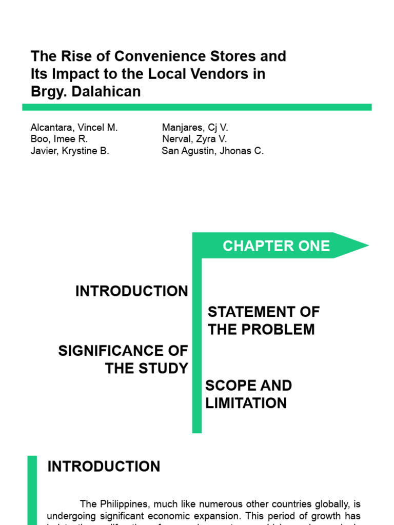 Impact of Convenience Stores on Local Vendors | PDF | Consumer ...