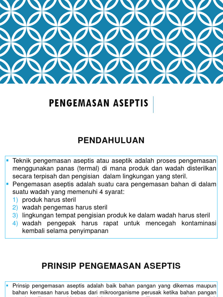 Materi 6. Pengemasan Aseptis | PDF