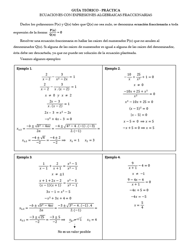 Guia TP - Ecuaciones Con Eaf | PDF | Ecuaciones | Matemáticas