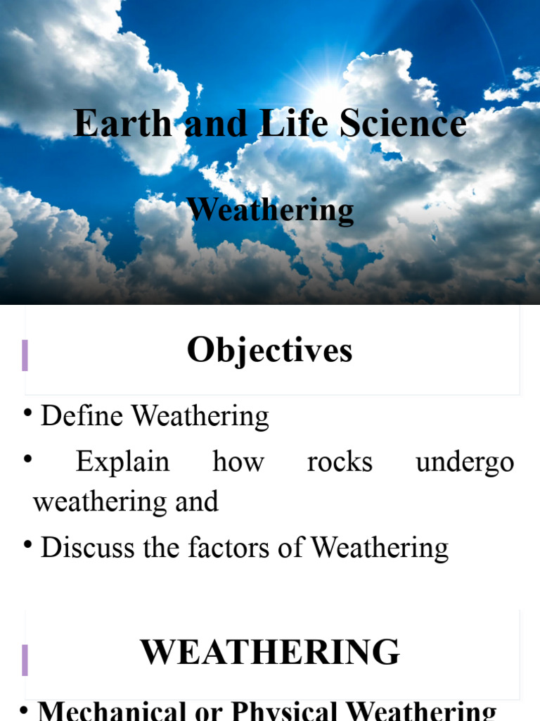 Lesson 5 Weathering | PDF | Social Science | Technology & Engineering