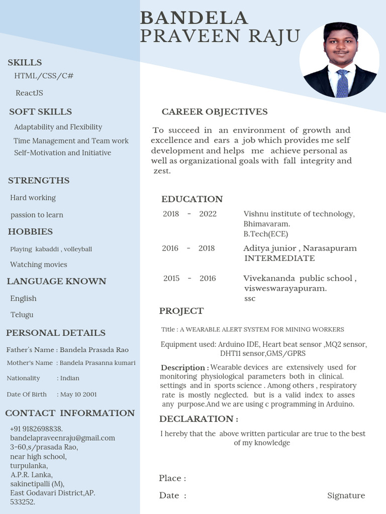 Praveen Resume | PDF