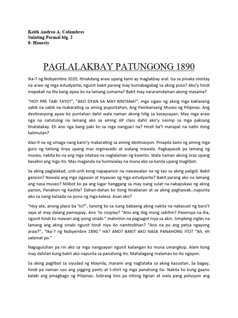 Sulating Pormal | PDF