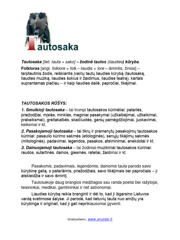 Tautosaka Etnokultura | PDF