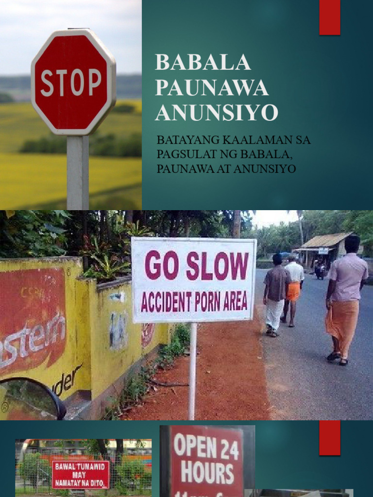 WK 13 Babala Paunawa Anunsiyo | PDF