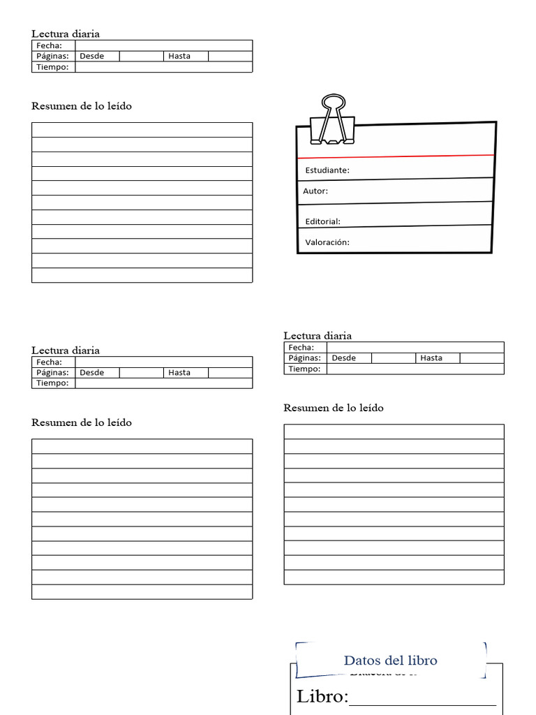 Bitácora de lectura | PDF
