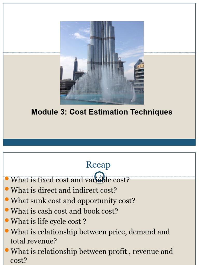 Module 3 | PDF | Top Down And Bottom Up Design | Cost