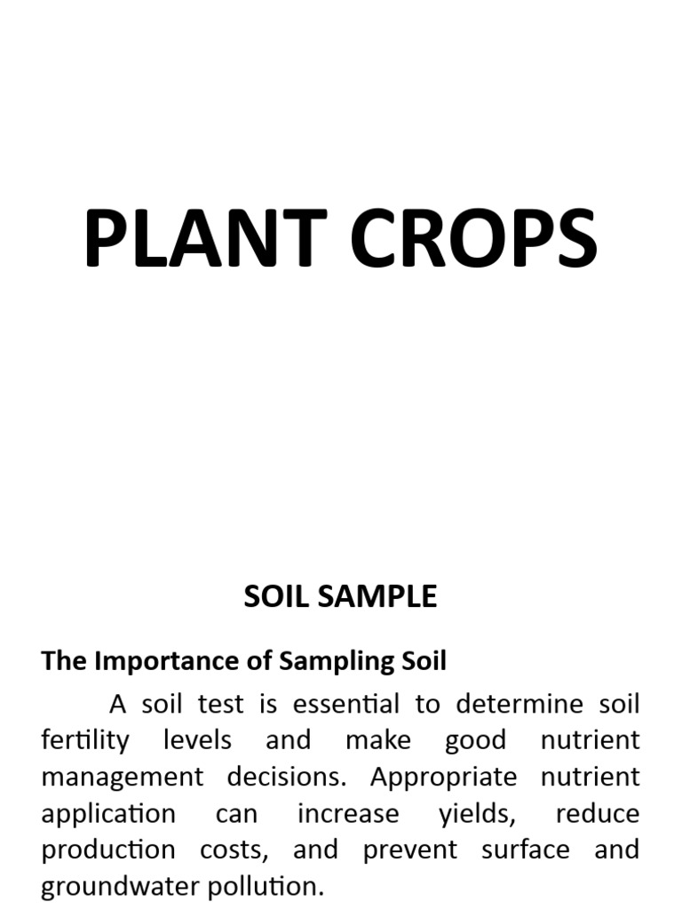 2 Plant Crops | PDF | Tillage | Soil