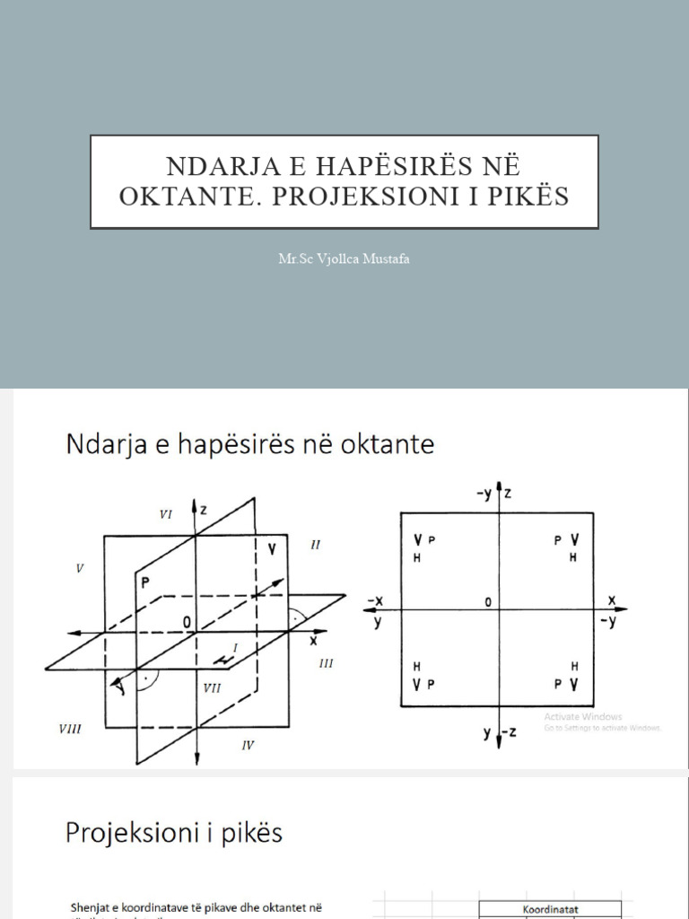 Gjeometri Pershkruese | PDF