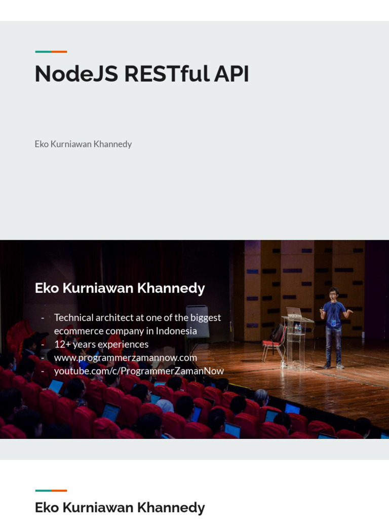 NodeJS RESTful API | PDF | Computing | Software NodeJS RESTful API | PDF | Computing | Software