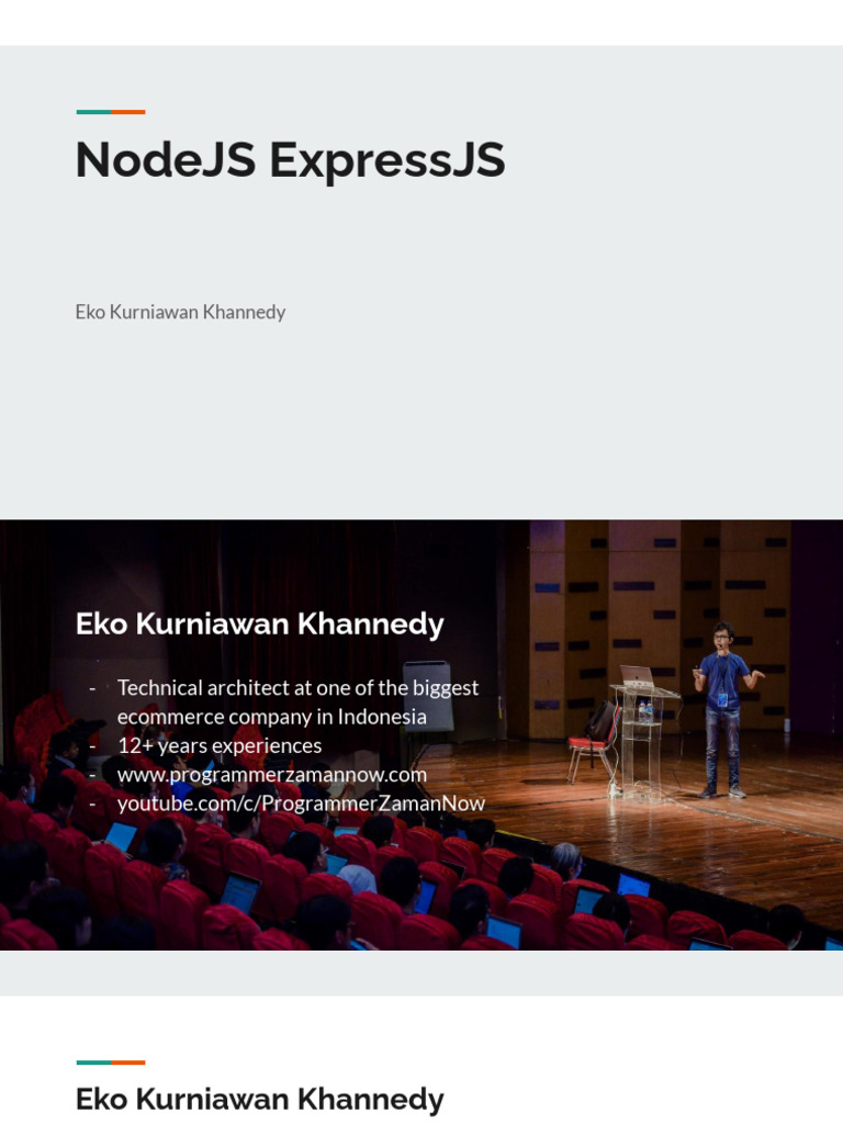 NodeJS ExpressJS | PDF | Komputer NodeJS ExpressJS | PDF | Komputer