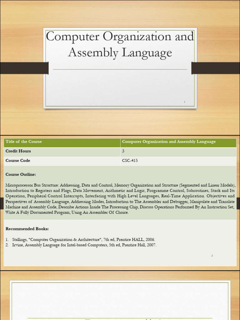 Lecture 1 Pdf Central Processing Unit Microprocessor