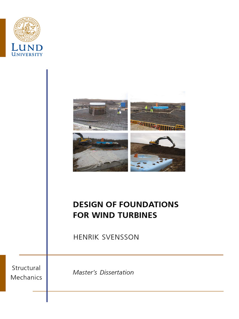Design of Foundations For Wind Turbines | PDF | Wind Power | Wind Turbine