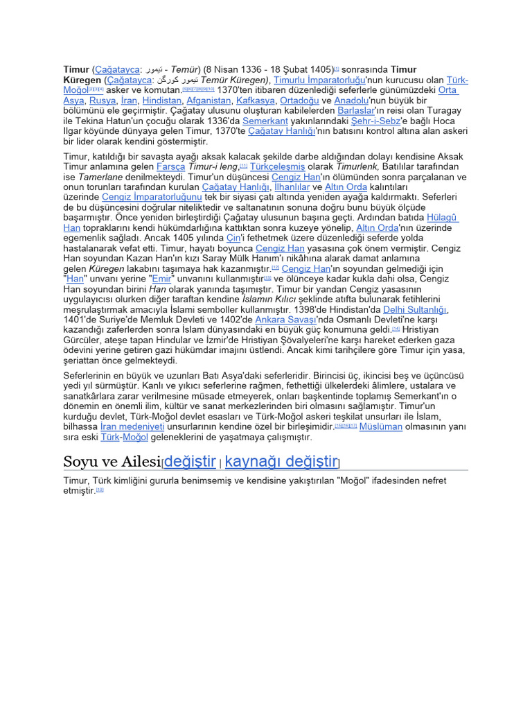 Emir Timur | PDF
